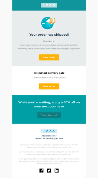 Delivery Confirmation Email Template | Others Templates | Unlayer Delivery Confirmation Email Template | Others Templates | Unlayer