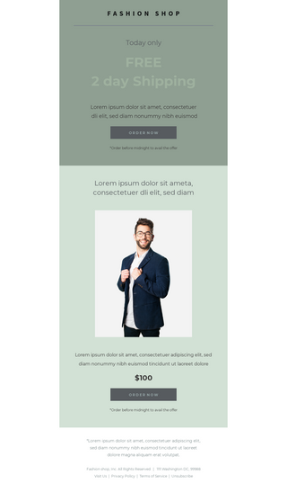 Free Email Templates for Fashion | Unlayer