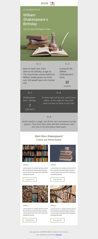 Annual Review Email Template | Unlayer