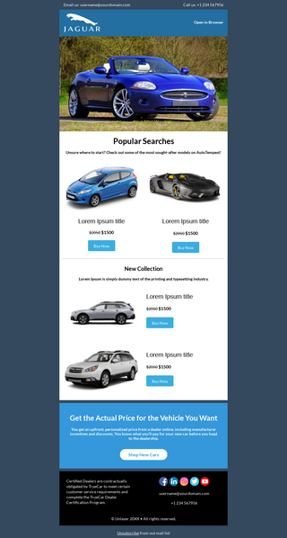 Online Course Email Template | Unlayer