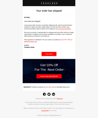 Event Confirmation Email Template | Unlayer