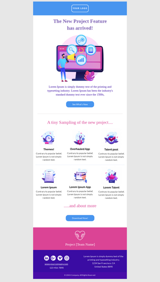 Free Announcement Email Templates | Unlayer