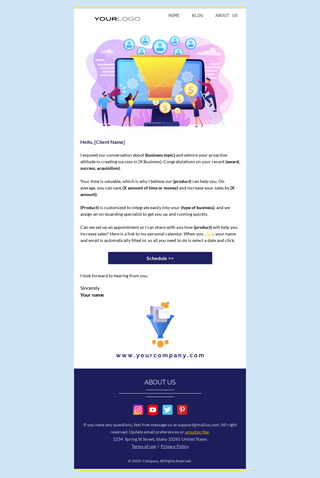New Project Announcement Email Template | Unlayer