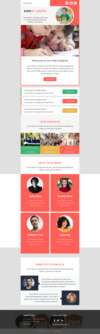 Event Confirmation Email Template | Unlayer