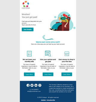 App Upgrade Email Template | Unlayer