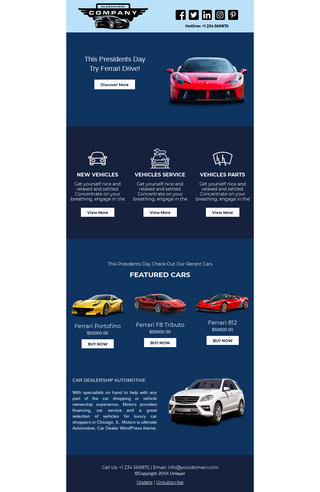 Car Dealership Email Template | Unlayer
