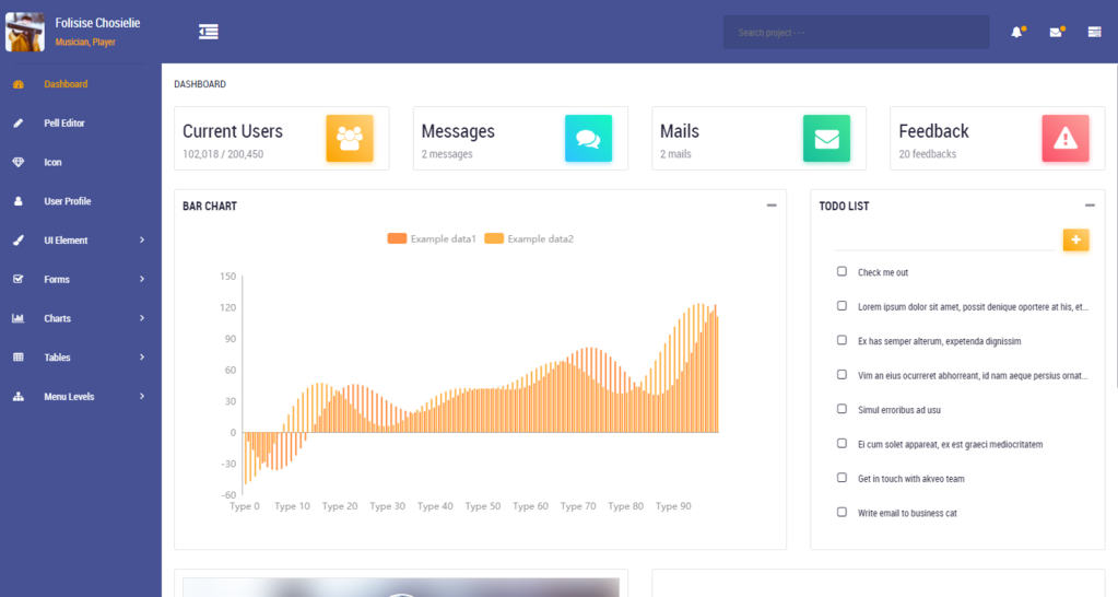 Angular 2 Admin Template Free