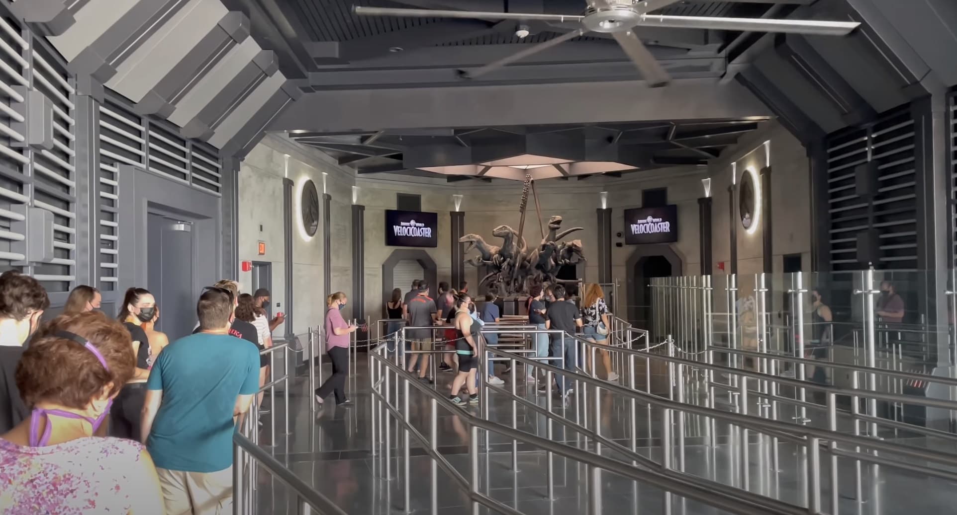 VIDEO: Jurassic World VelociCoaster full queue walkthrough POV | GoDreams
