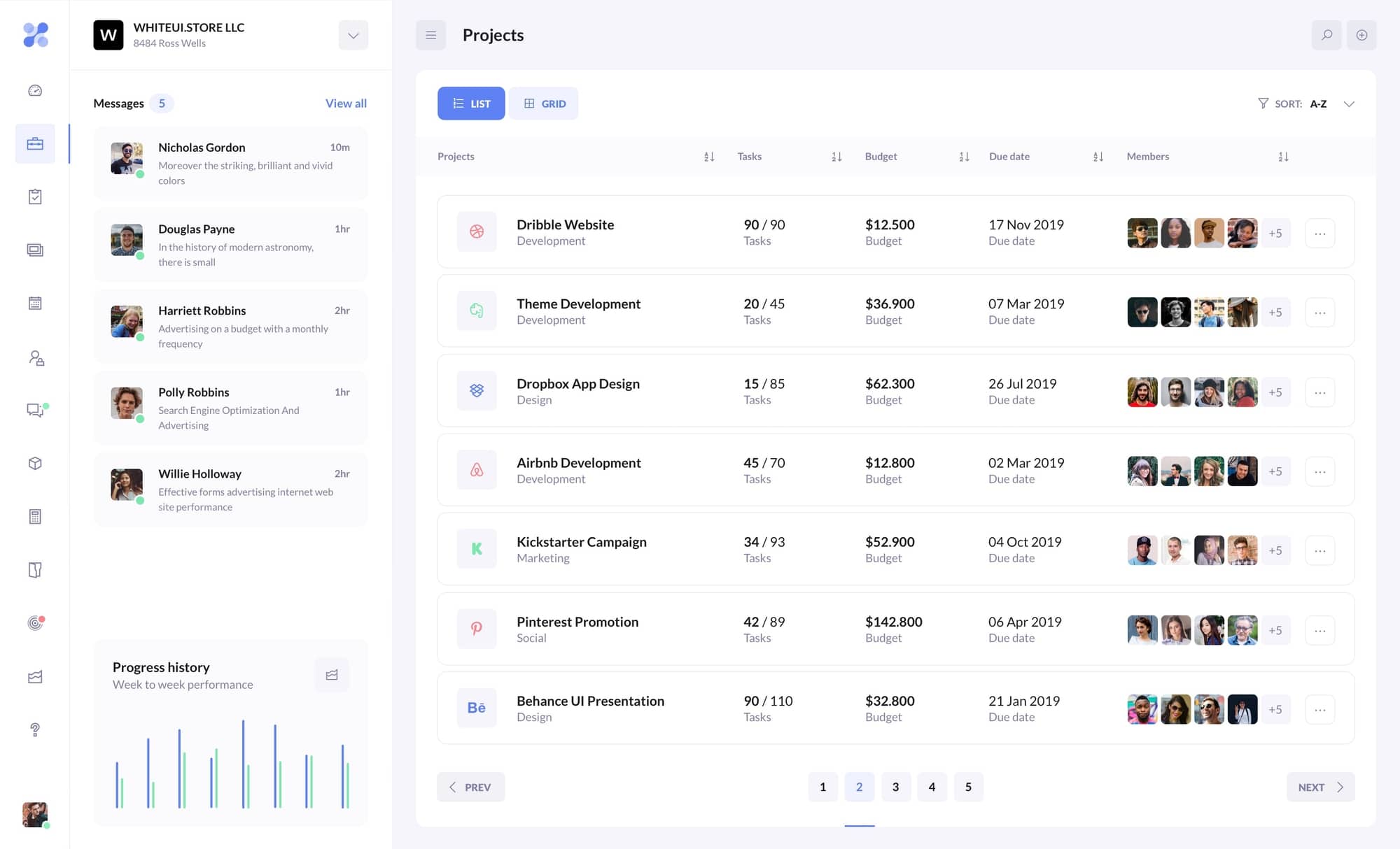 BetaCRM Web and Mobile UI Kit - Preview All Screens
