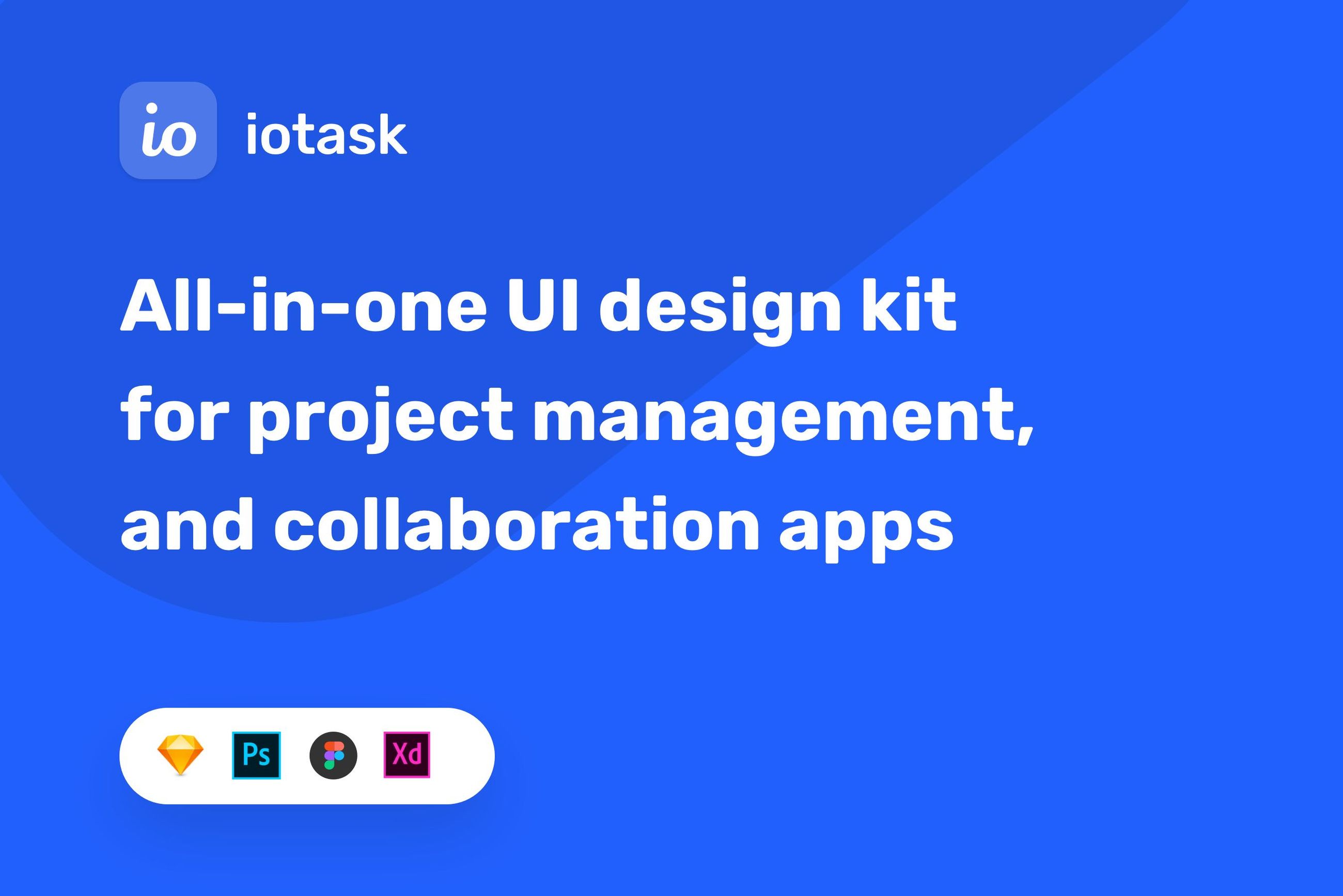 IOTask Mobile UI Kit for Productivity and To-Do Apps