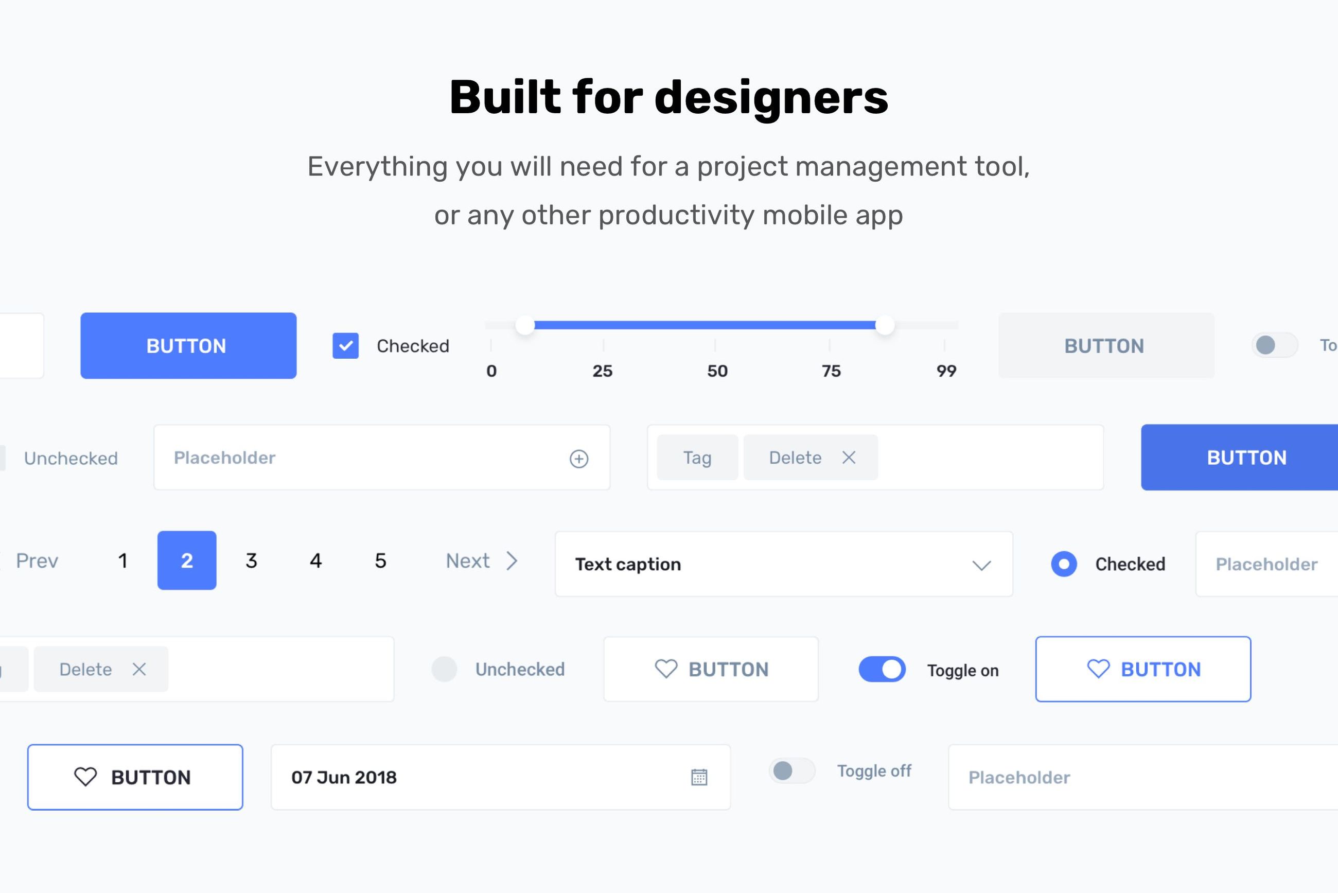 IOTask Mobile UI Kit for Productivity and To-Do Apps