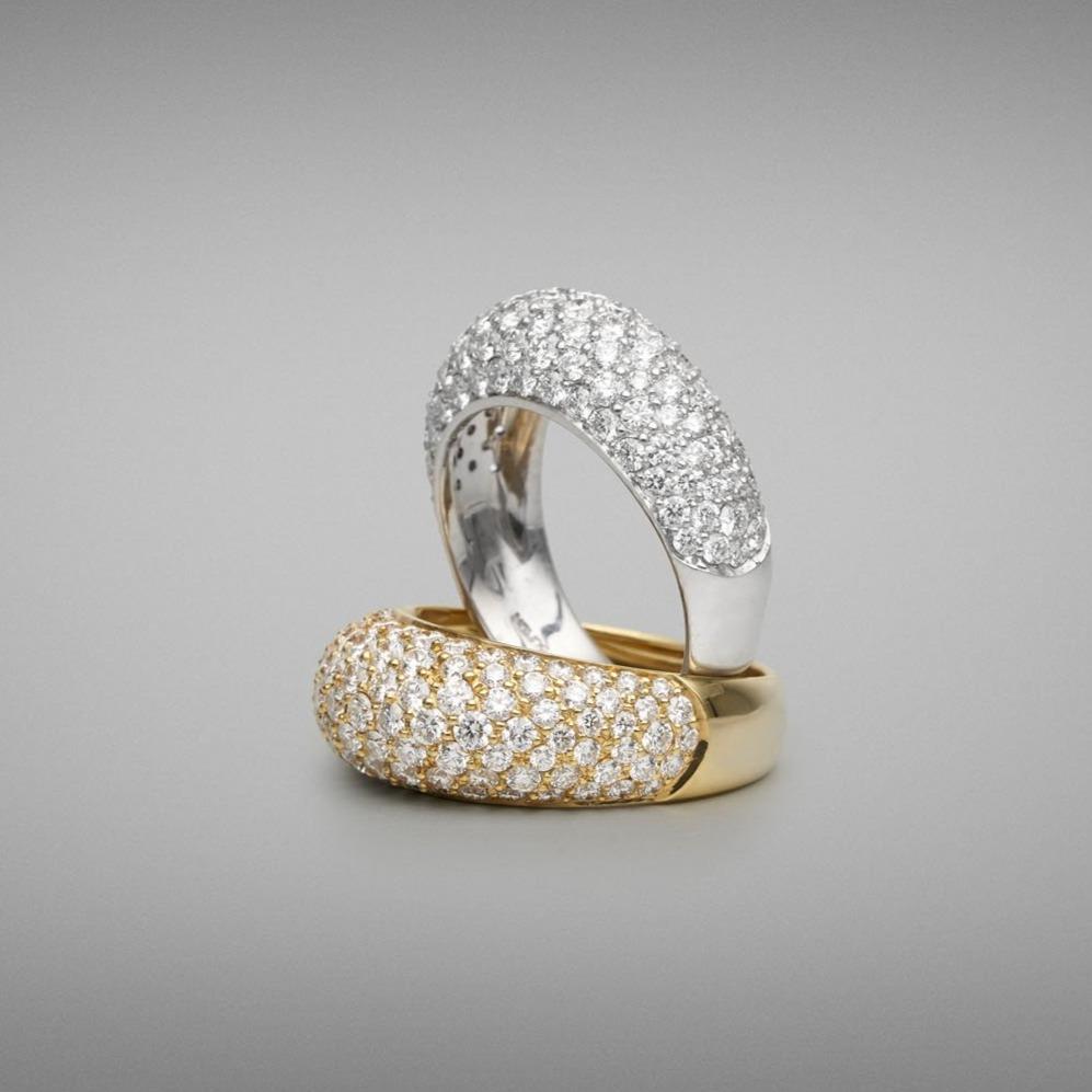 'Bomb' Pavé Diamond Ring | Bunda Fine Jewellery