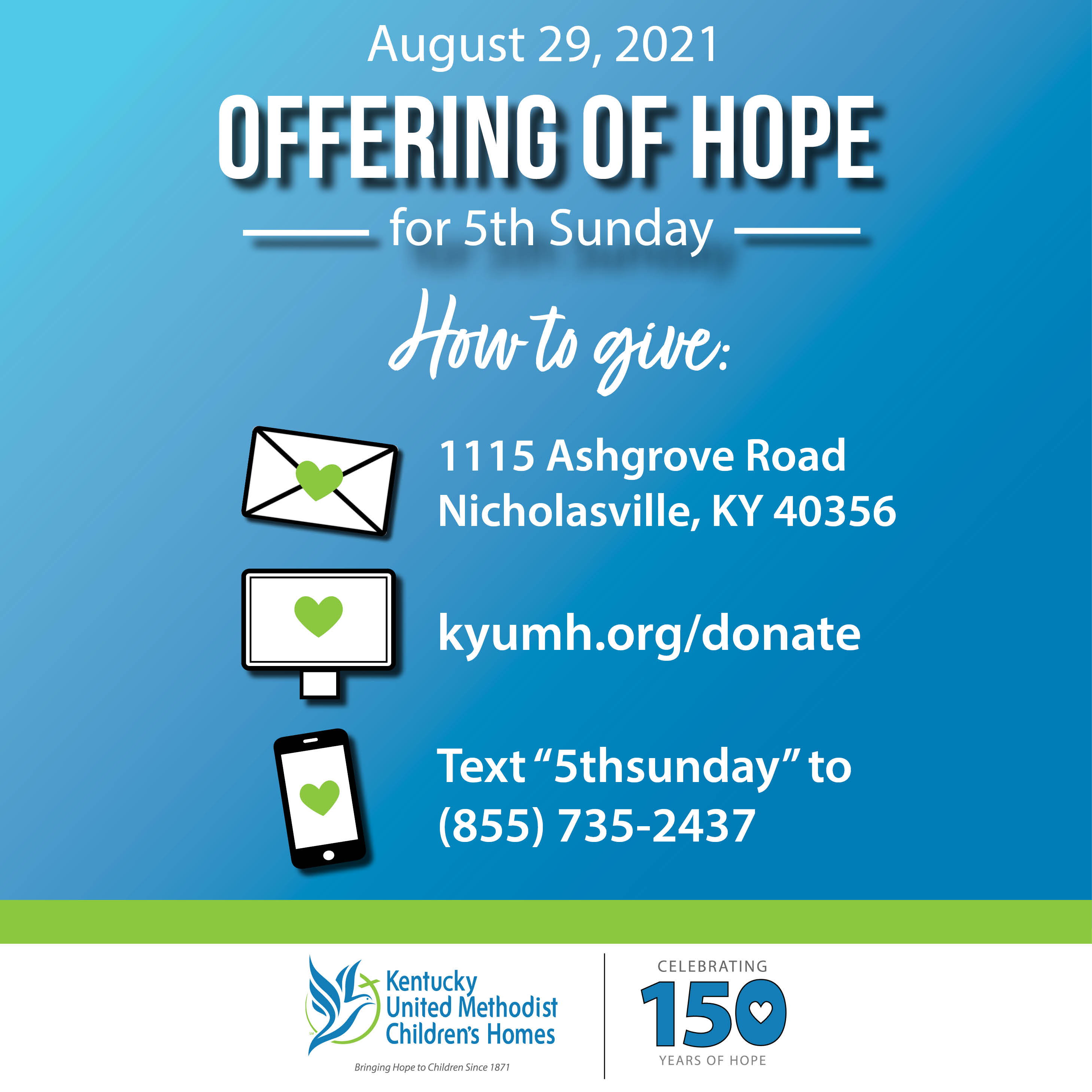 5th Sunday Materials