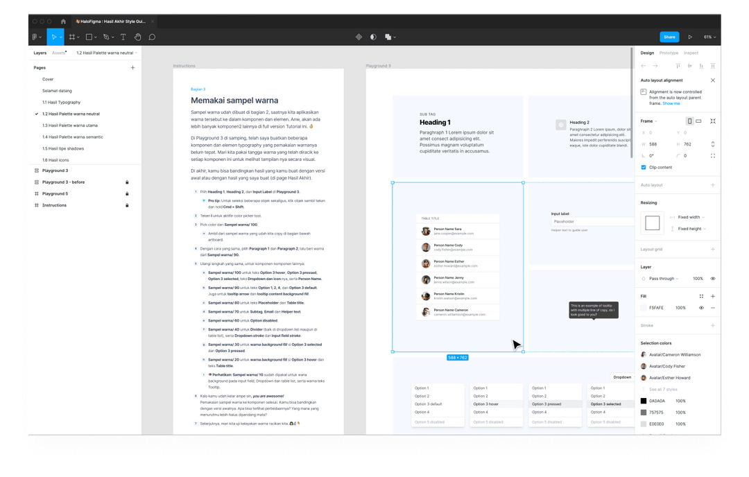 HaloFigma - Tutorial Membuat Design System dari NOL