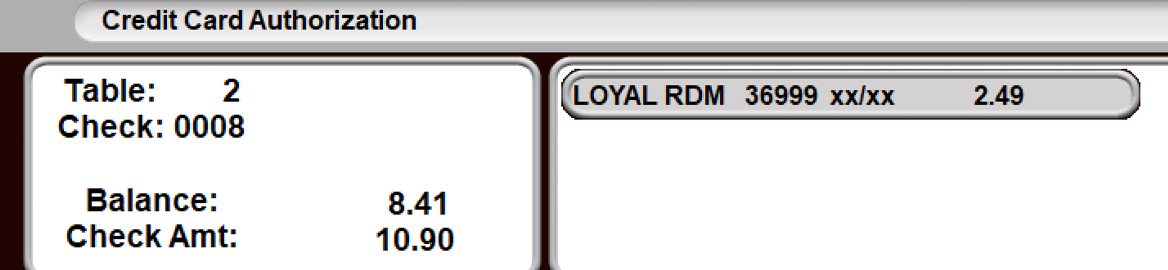 Issuing and Redeeming Rewards or Gift Value through POSitouch