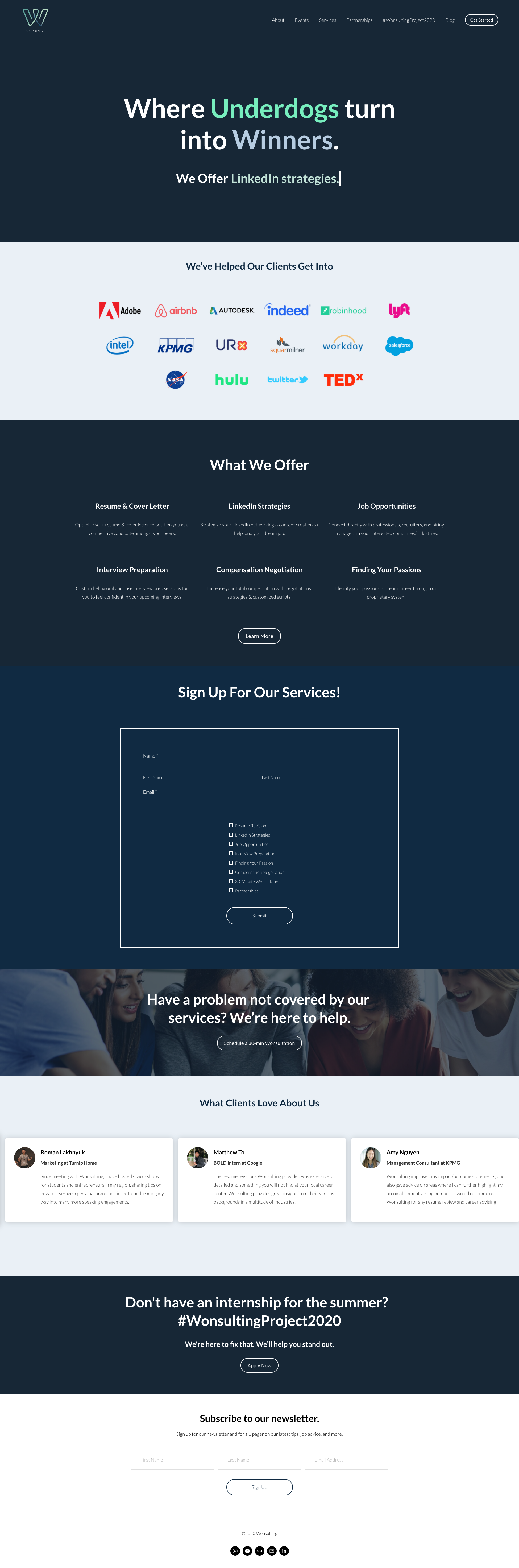 Wonsulting Case Study