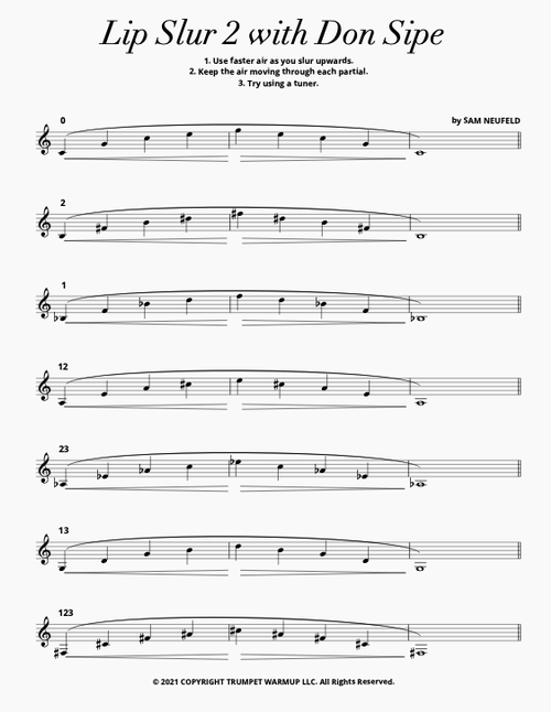 Lip Slurs 2 with Don Sipe - Trumpet Warmup