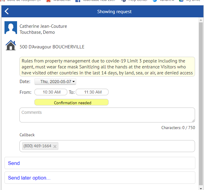 Setting up listing notes