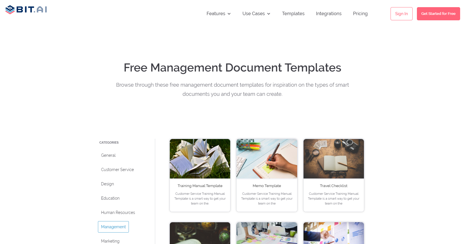 Management Templates | Bit.ai