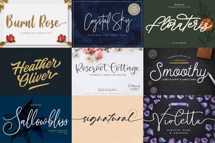 10 Best Cursive Fonts For Logos Branding 10 Best Cursive Fonts For Logos Branding