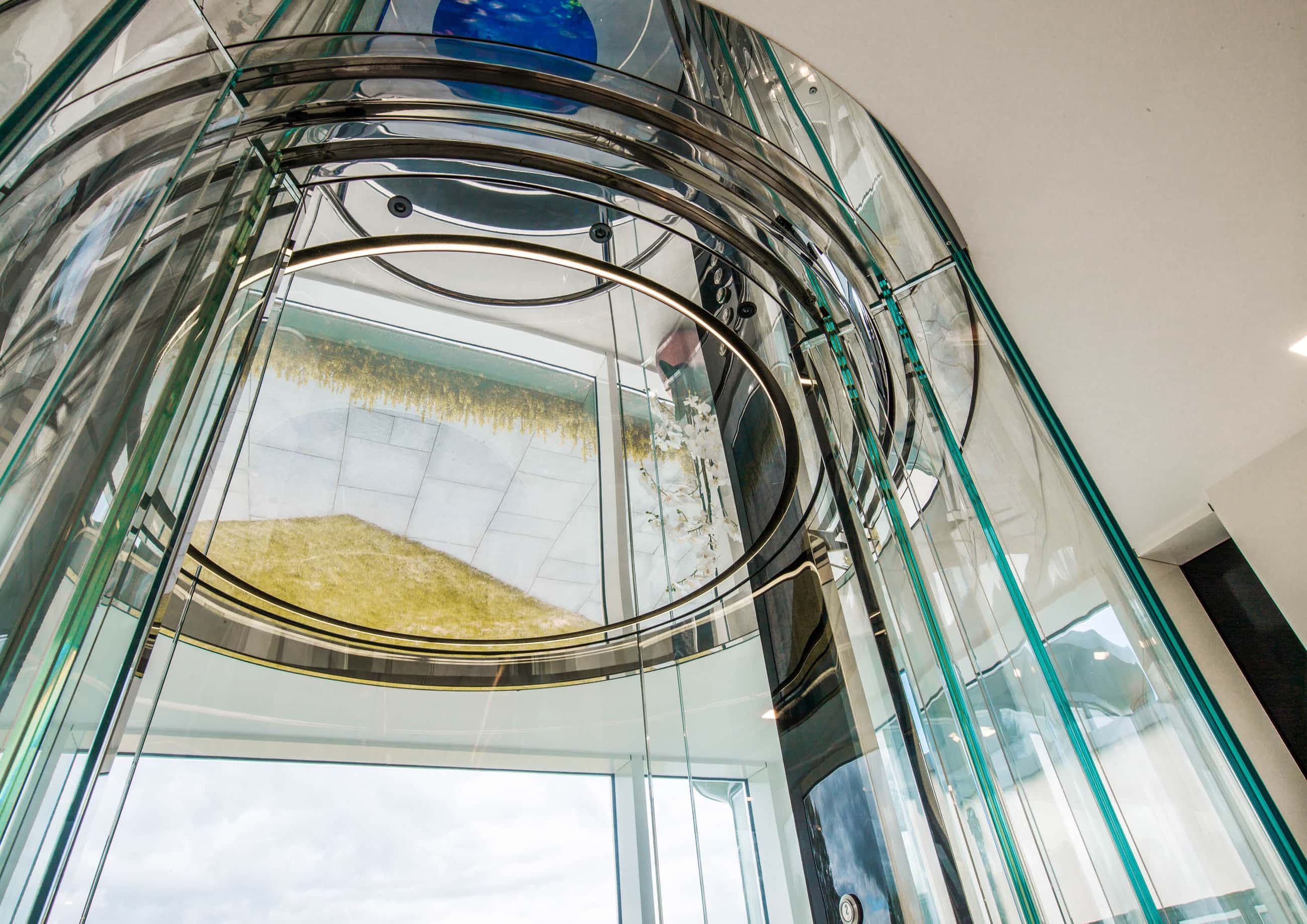 Edgecroft Circular Glass Lift - Premier Lift Group