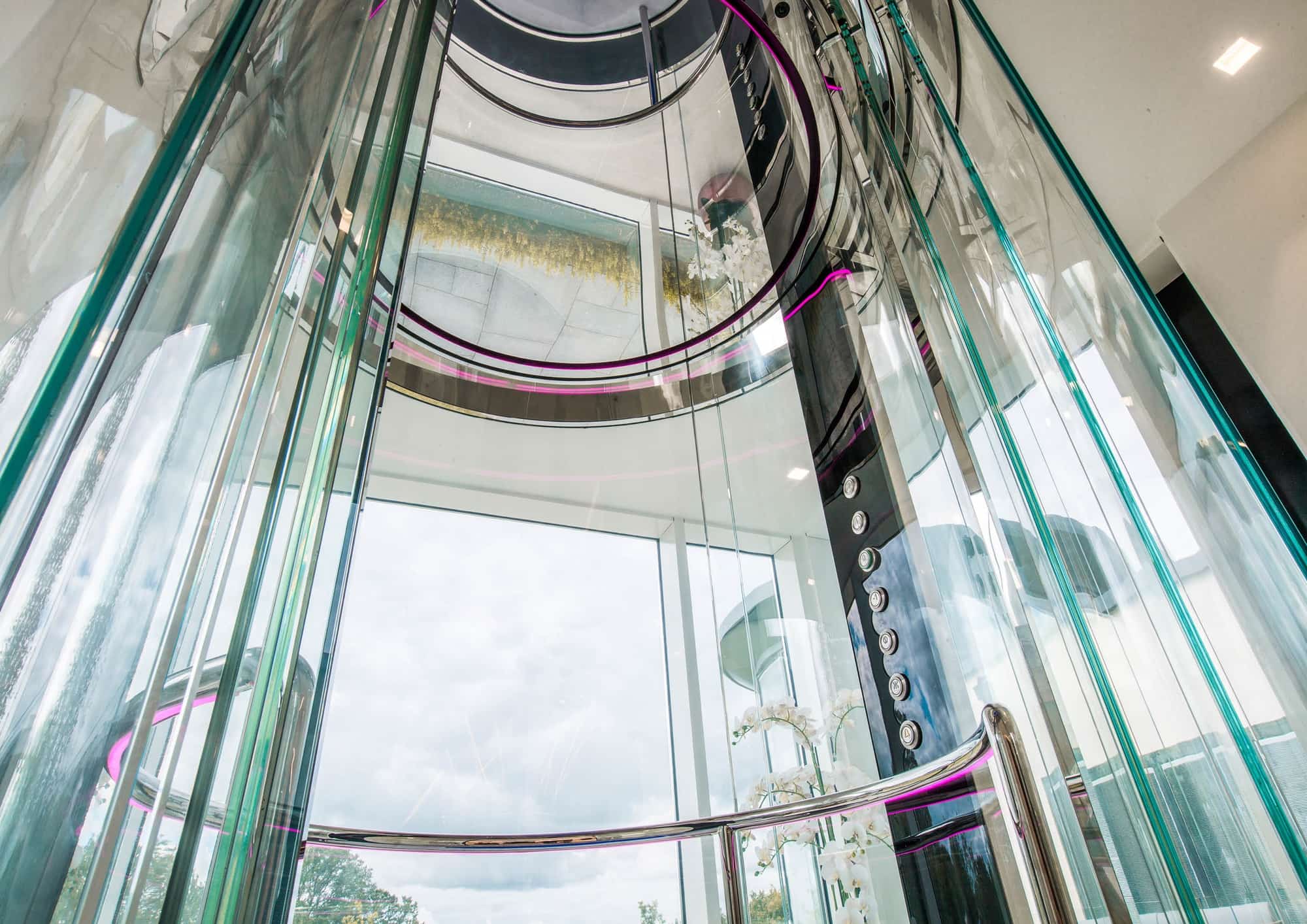 Edgecroft Circular Glass Lift - Premier Lift Group
