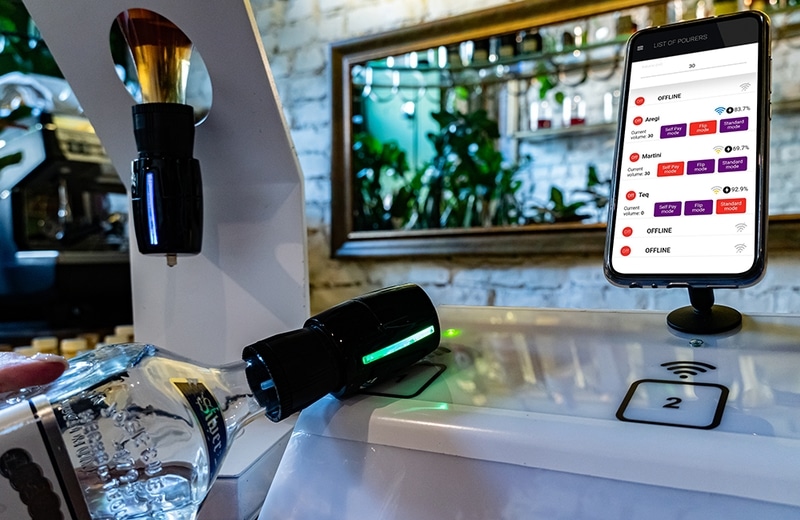 Bartender smart spout IoT device