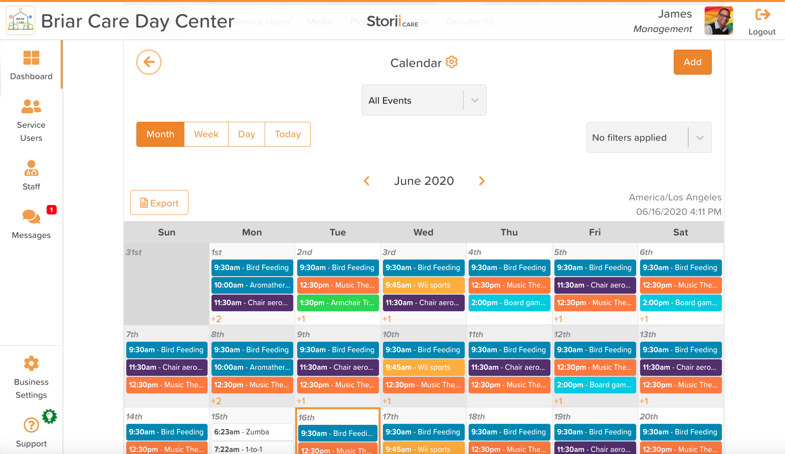 StoriiCare | Activity Calendar Software