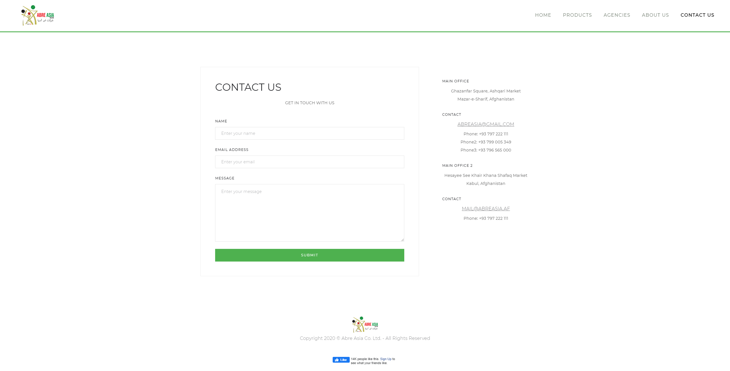 Contact Us - Abreasia Company Limited