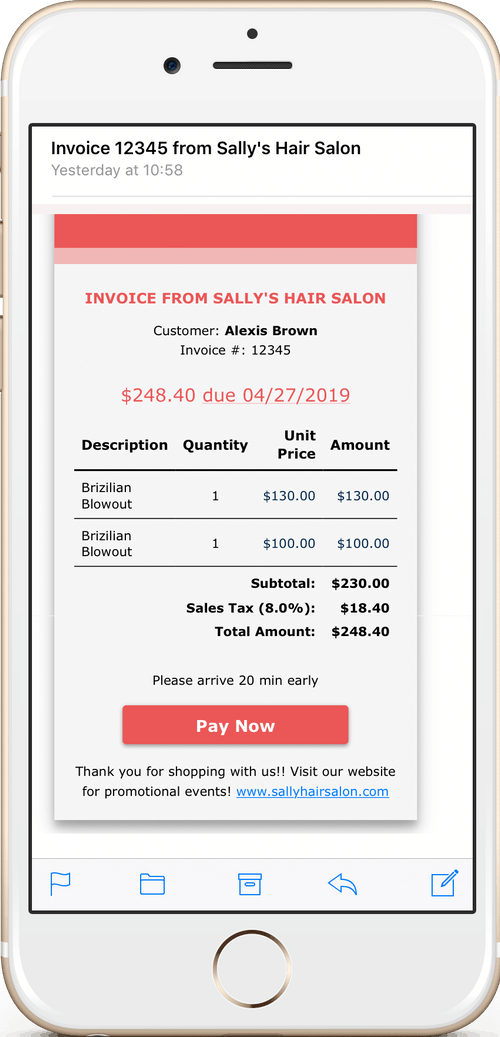 Invoices from SwipeSimple