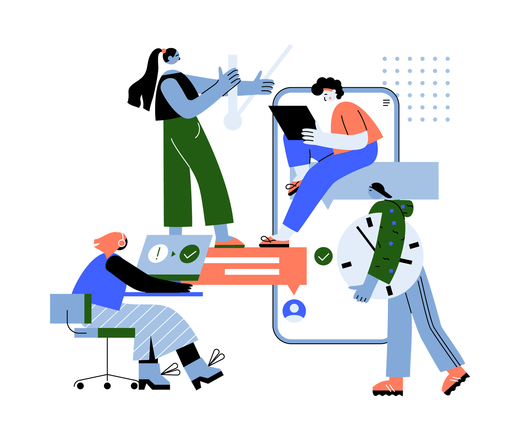 Digital illustrations for websites — Formfrom design