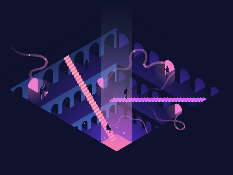 Isometric illusions: illustration pack