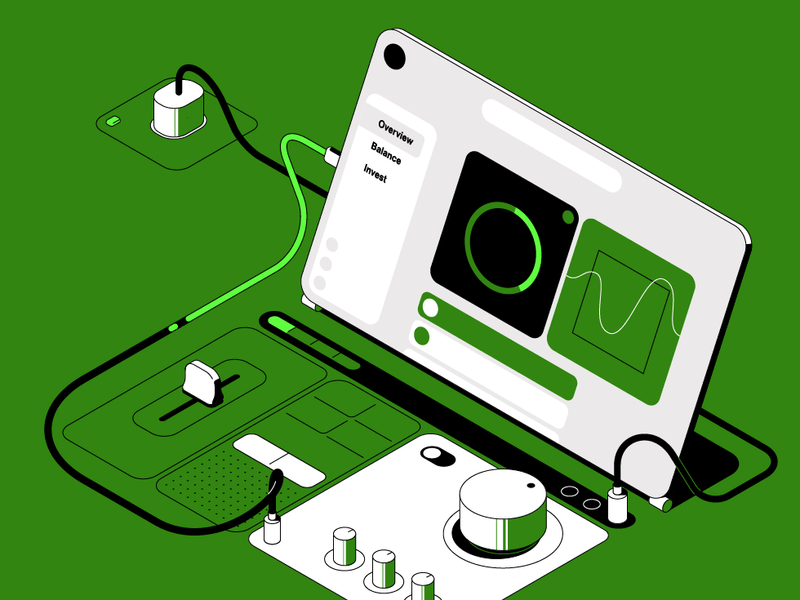 Control panel illustration — Vector design, SVG, PNG