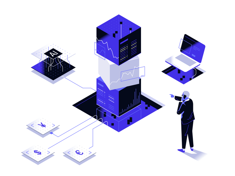 Simply data - tech illustration pack