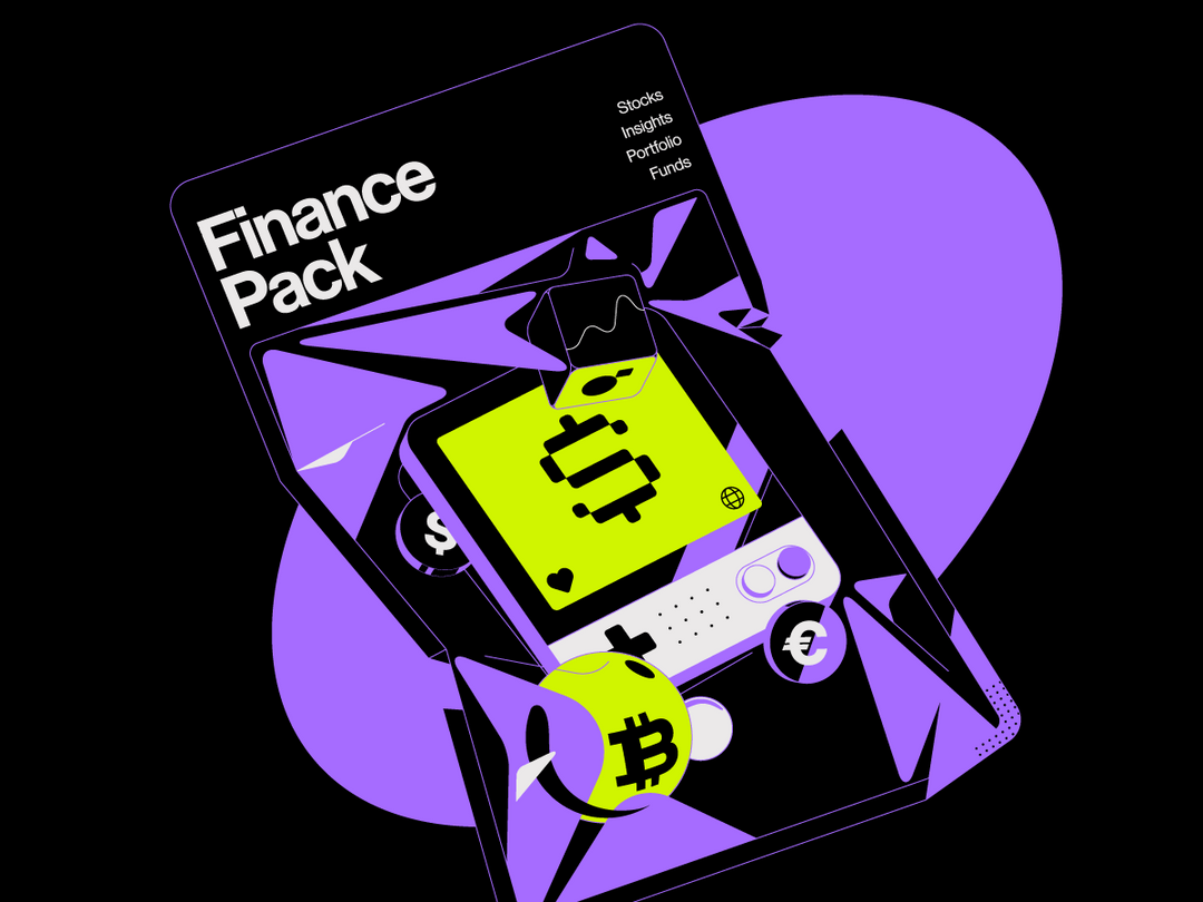 Finance pack illustration — Vector design, SVG, PNG