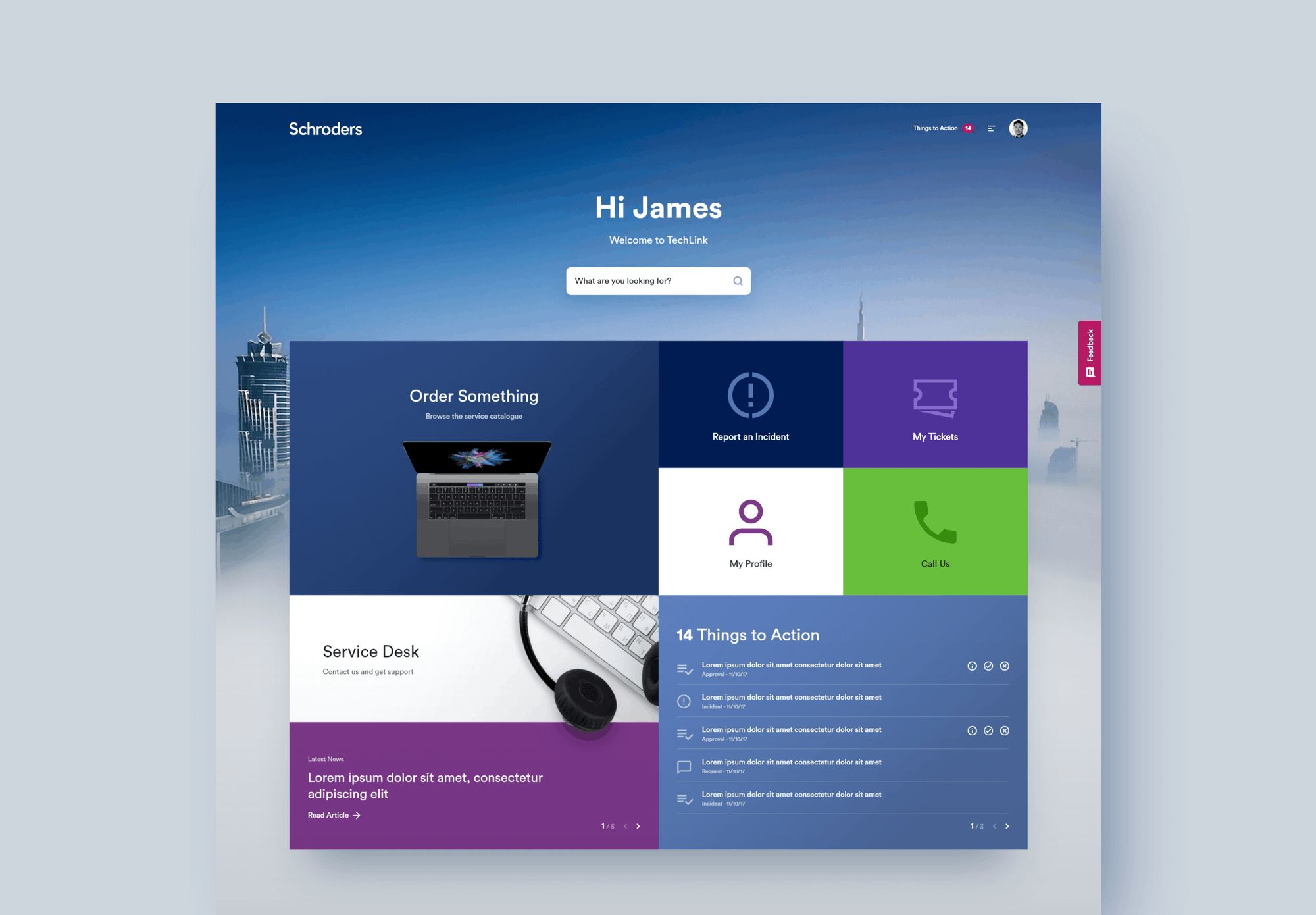 ServiceNow Portals - Project by Matt Dayton