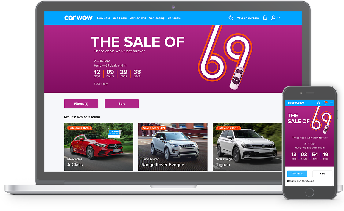 The Sale of 69 - carwow integrated marketing campaign