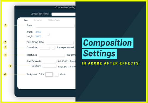 Composition setting in Adobe After Effect | Yarrow Co. Ltd.