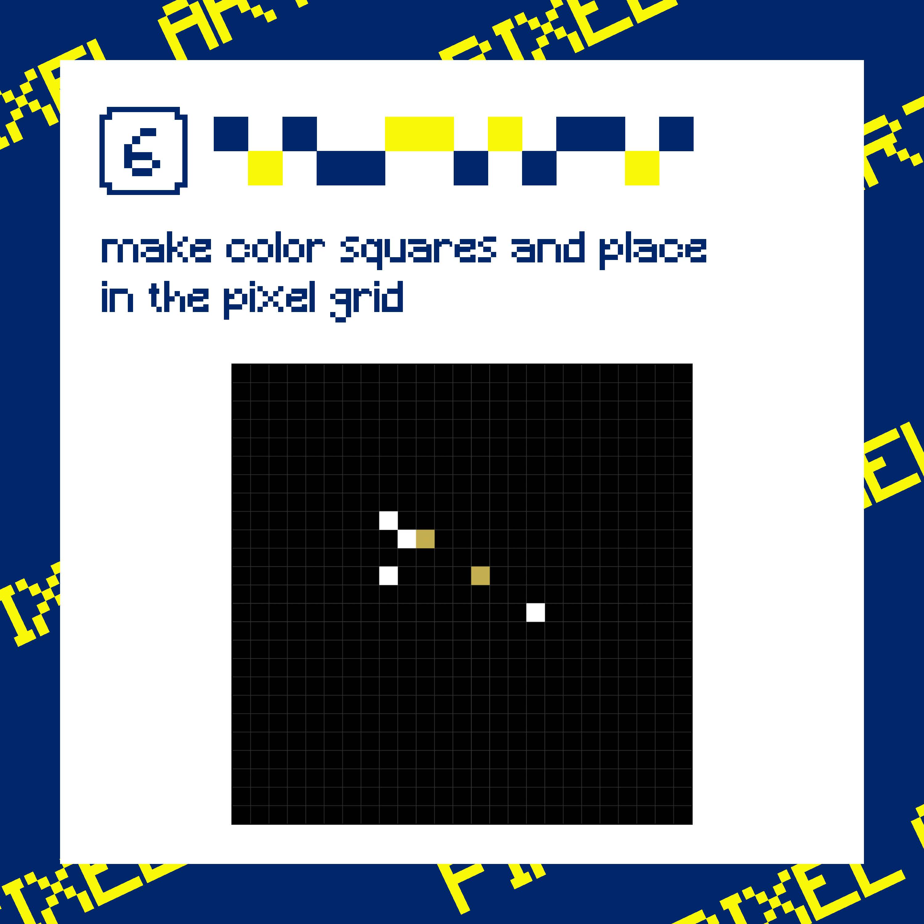 How to create a grid to make a Pixel Art | Yarrow Co. Ltd.