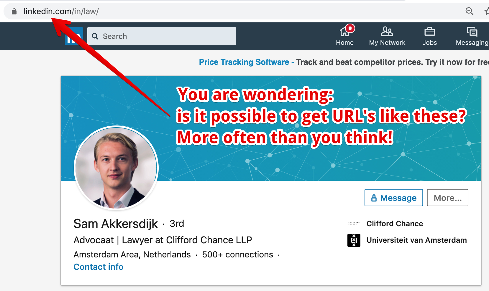 Customize Your Personal LinkedIn URL