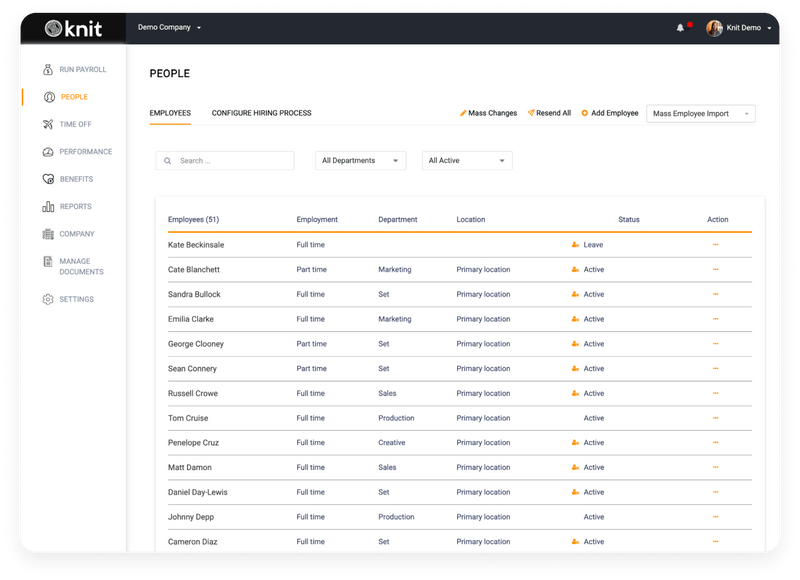 Full Service Payroll & Payments Combined with Modern HR | Knit People