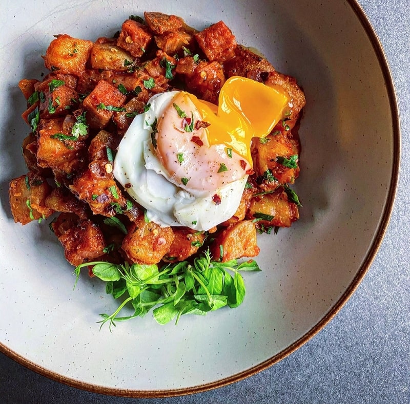 Spam Brunch Hash Recipe - Katie Cooks