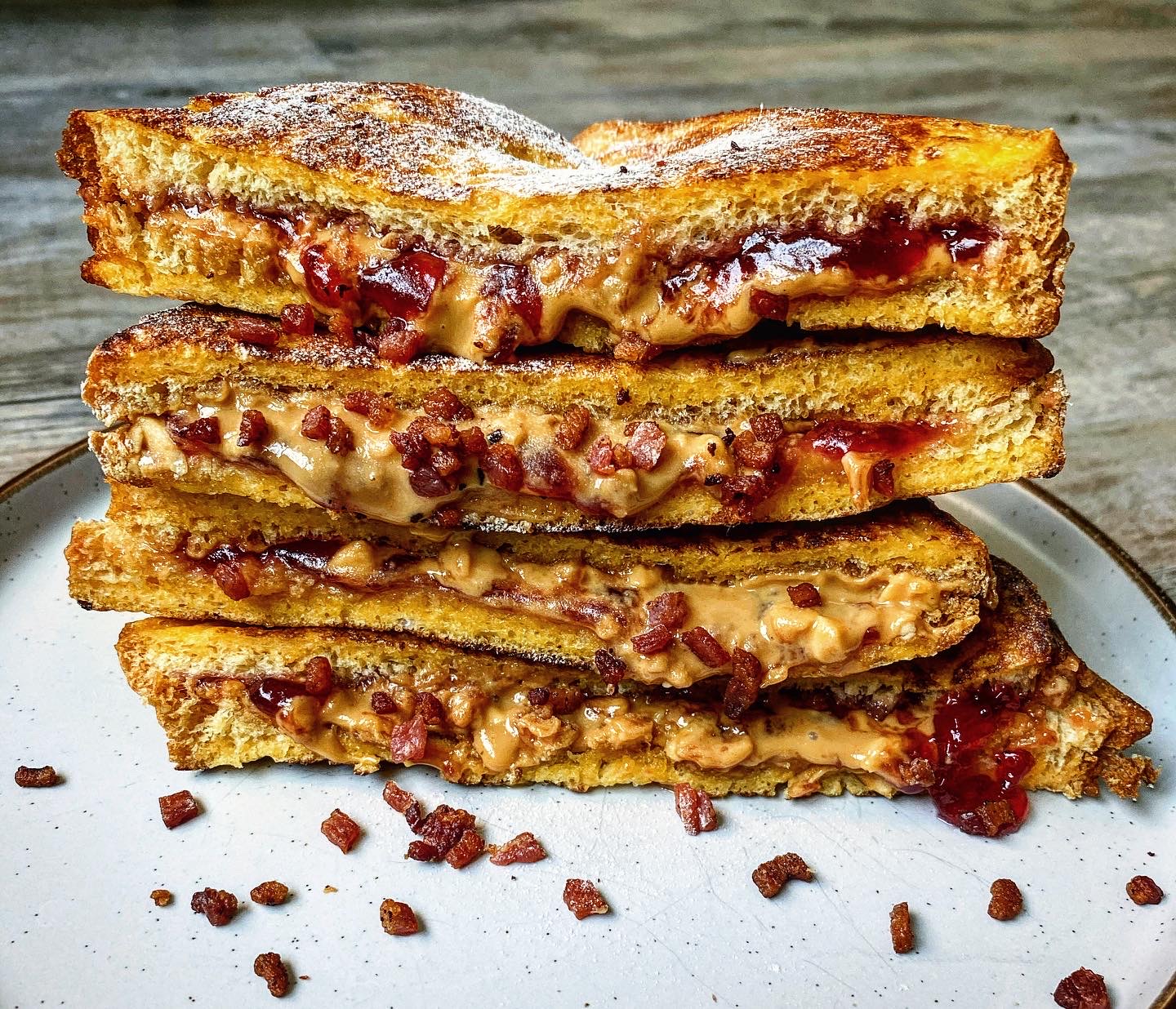 PB & Jam French Toast Recipe - Katie Cooks