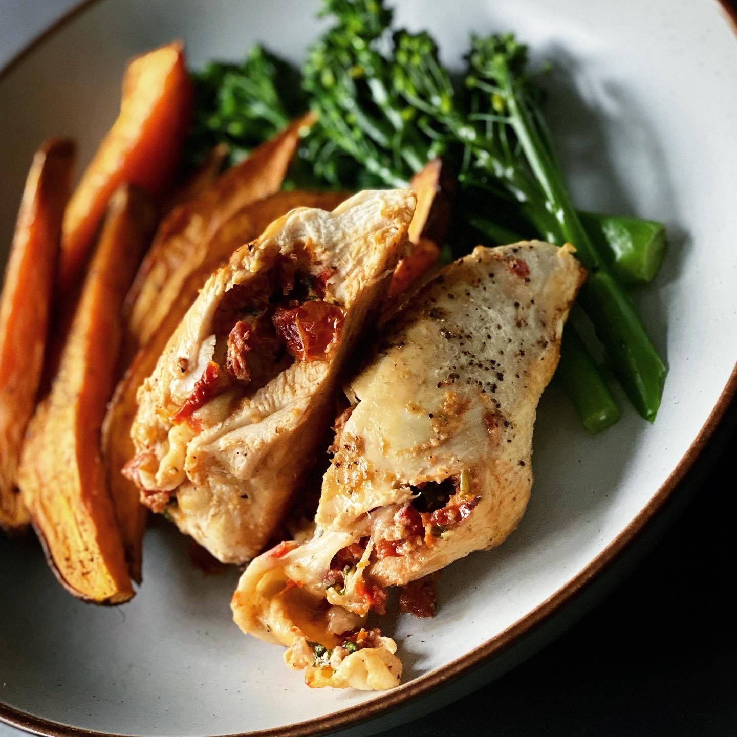 Italian Stuffed Chicken Recipe - Katie Cooks