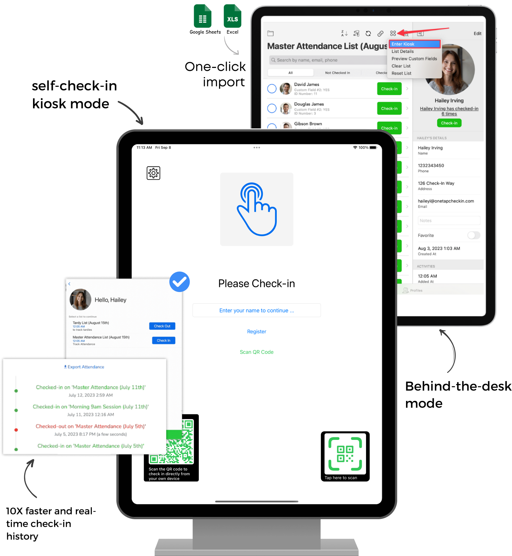 Track Attendance with Self Check-in Kiosk | OneTap