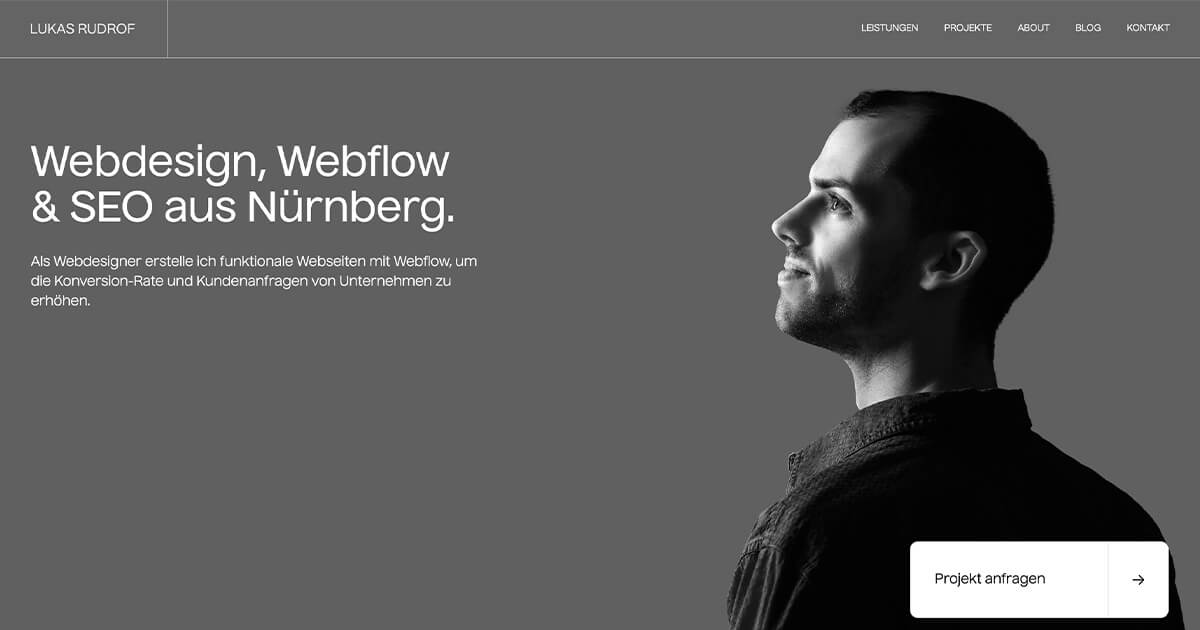 Lukas Rudrof – Funktionales Webdesign, Webflow & SEO