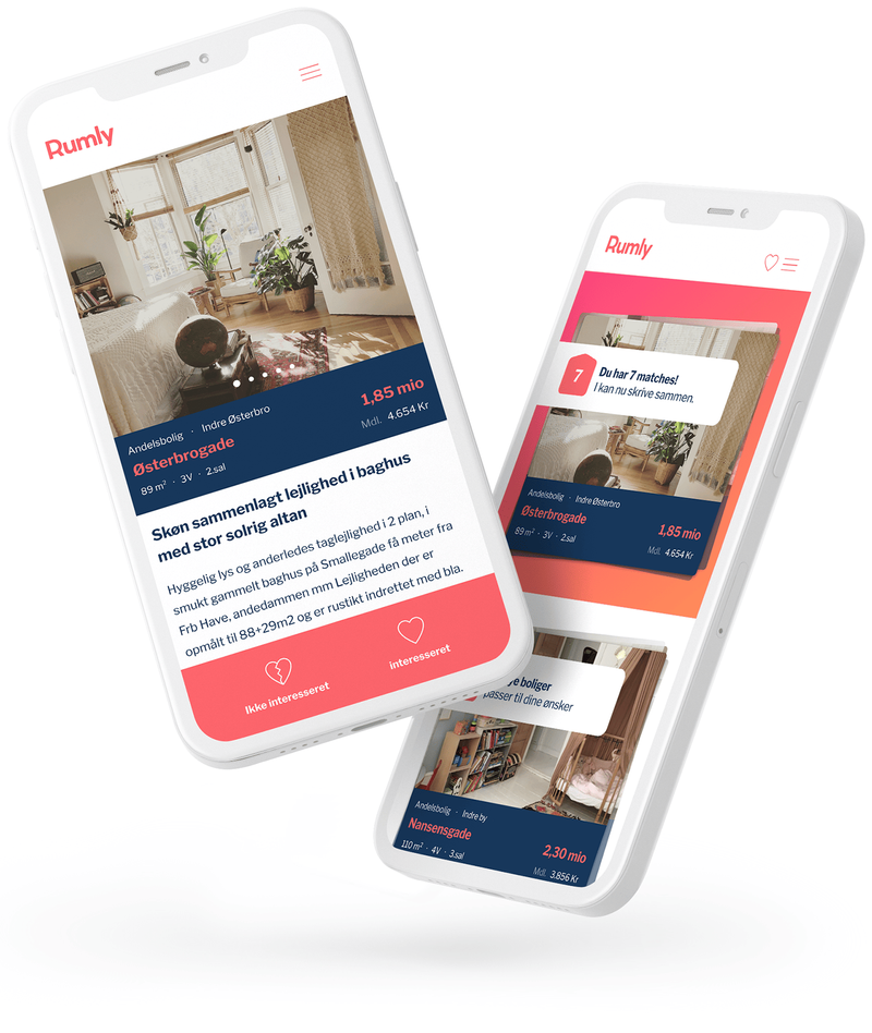 Rumly - Byt andelsbolig - Byt lejebolig