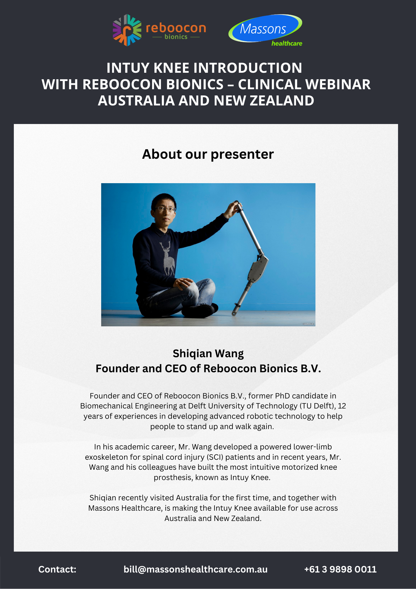 Reboocon Bionics Intuy Knee Webinar Oct 27, 2022