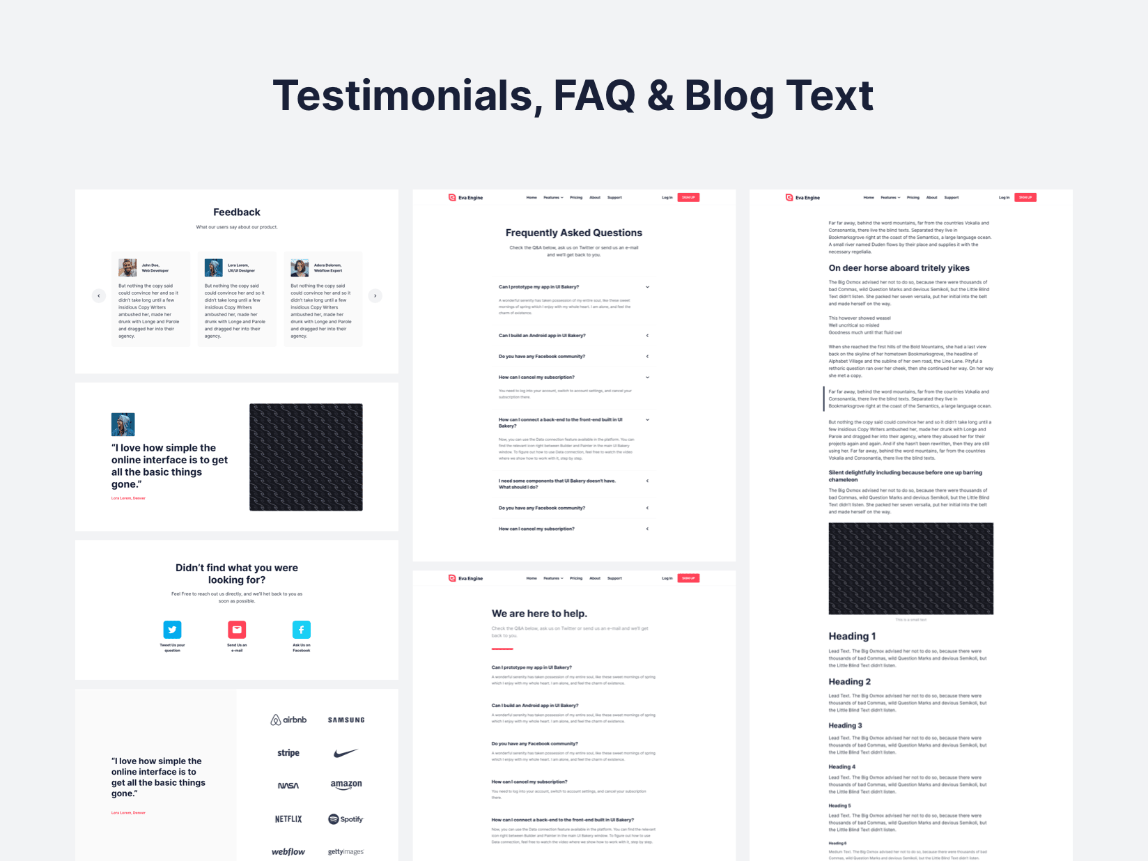 EVA: Design System Landing