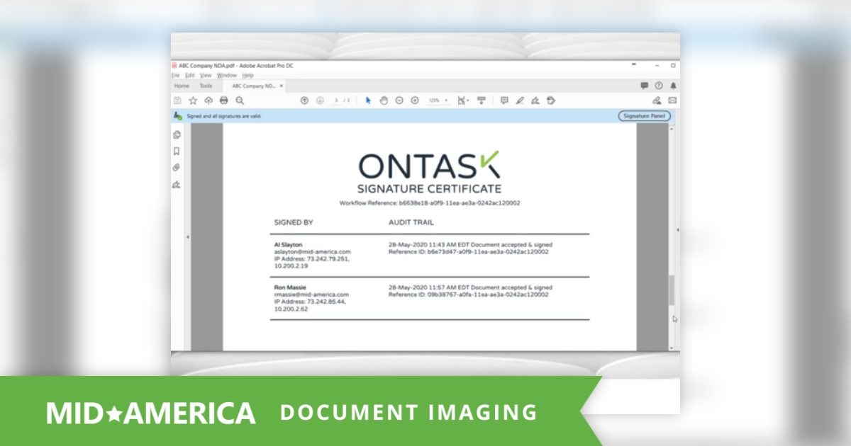 How to Sign an NDA with OnTask | Mid-America Business Systems